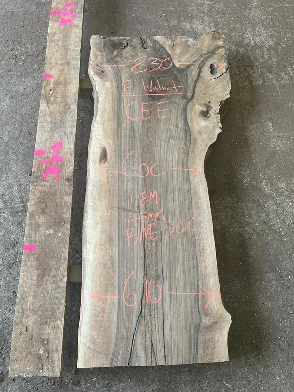 Walnut Kiln Dried Waney Edge Boards from Nelson Butler & Son Ltd ...